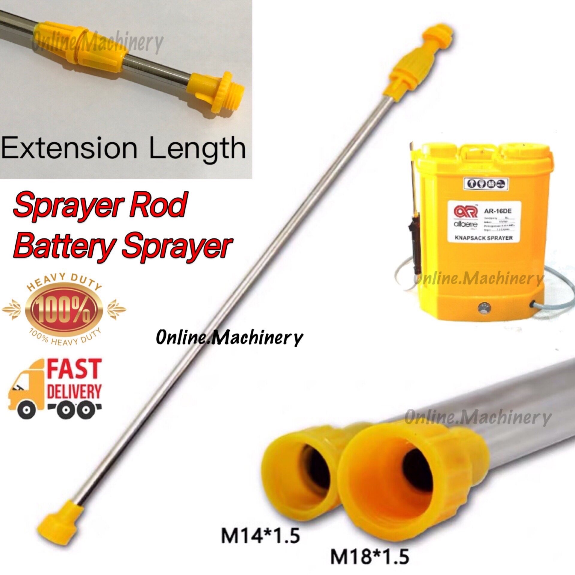 Battery sprayer rod batang pipe pam racun batteri manual ogawa victa ...