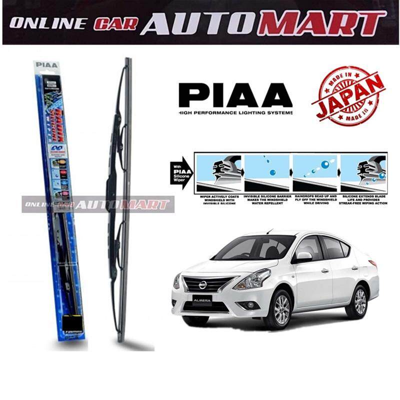 Nissan Almera-ORIGINAL PIAA RADIX SOFT SILICONE WIPER BLADE-1 Pair (Made in Japan)-14 inch & 21 ...