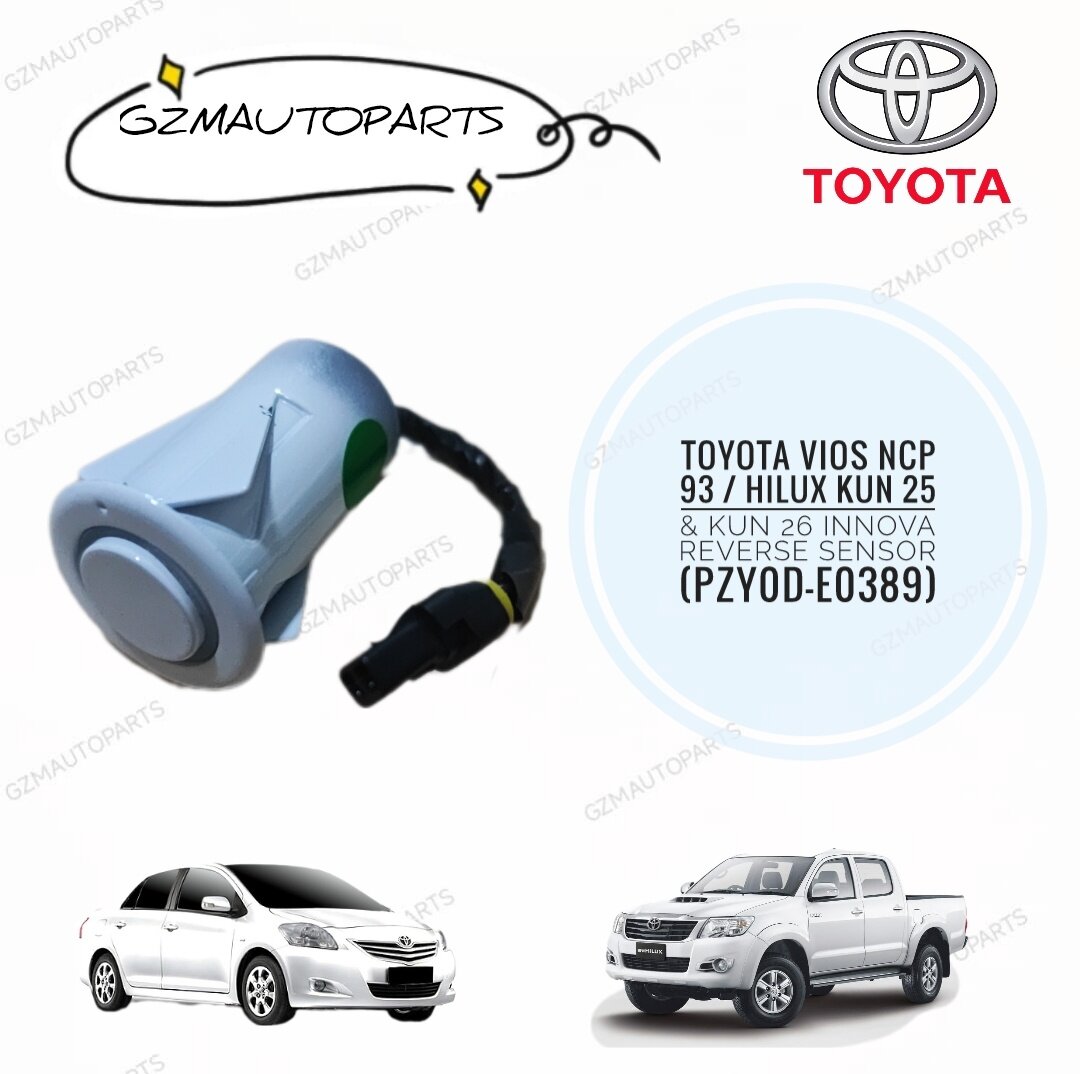 TOYOTA VIOS NCP93 / HILUX KUN25 & KUN26 INNOVA REVERSE SENSOR (PZY0D ...
