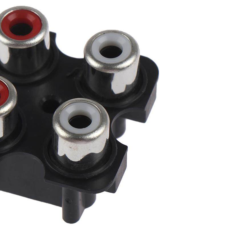 YUE 2pcs 4way 6Pin RCA Female Audio Video Plug AV Concentric Socket ...