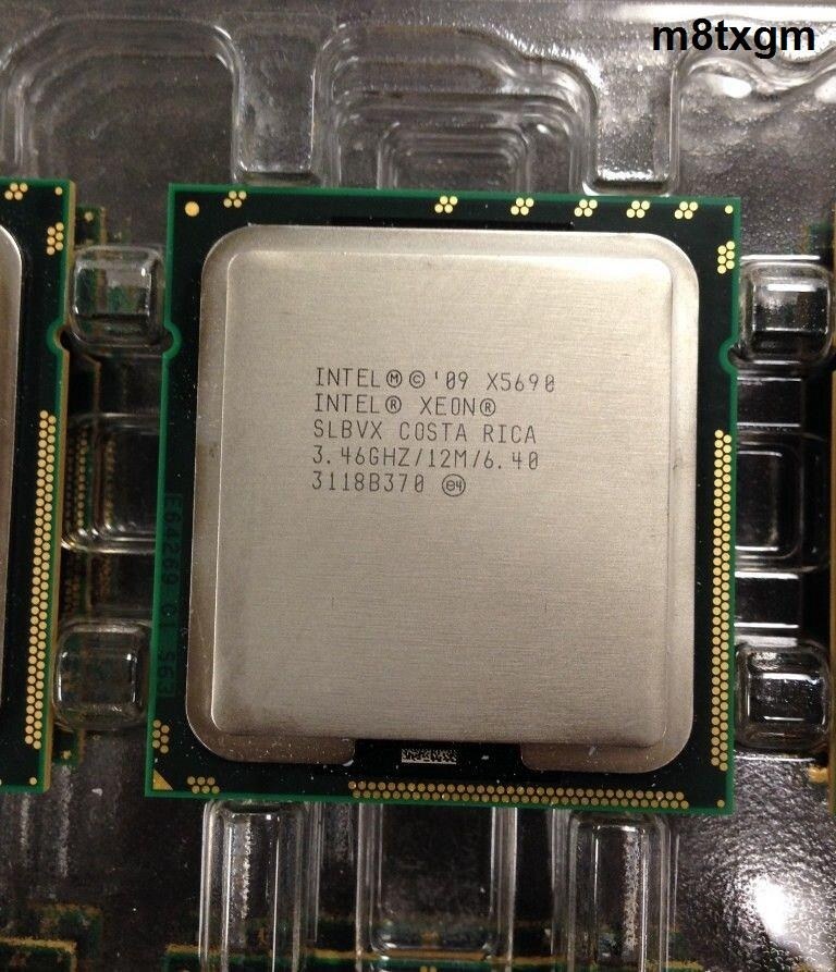 Intel Xeon X5690 LGA 1366 3.46GHz 6.4GT /S 12MB 6 Core 1333MHz SLBVX ...