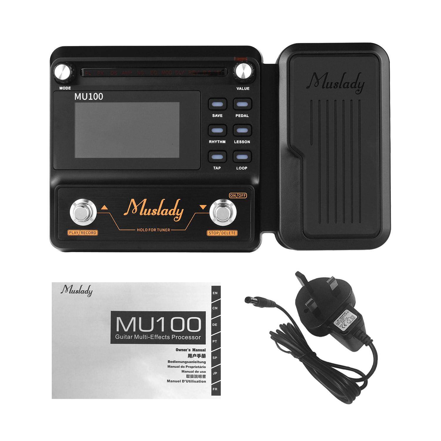 [ข้อเสนอสุดพิเศษ] ใหม่ muslady mu100 กีตาร์มัลติเอฟเฟคเอฟเฟกต์เหยียบ ...