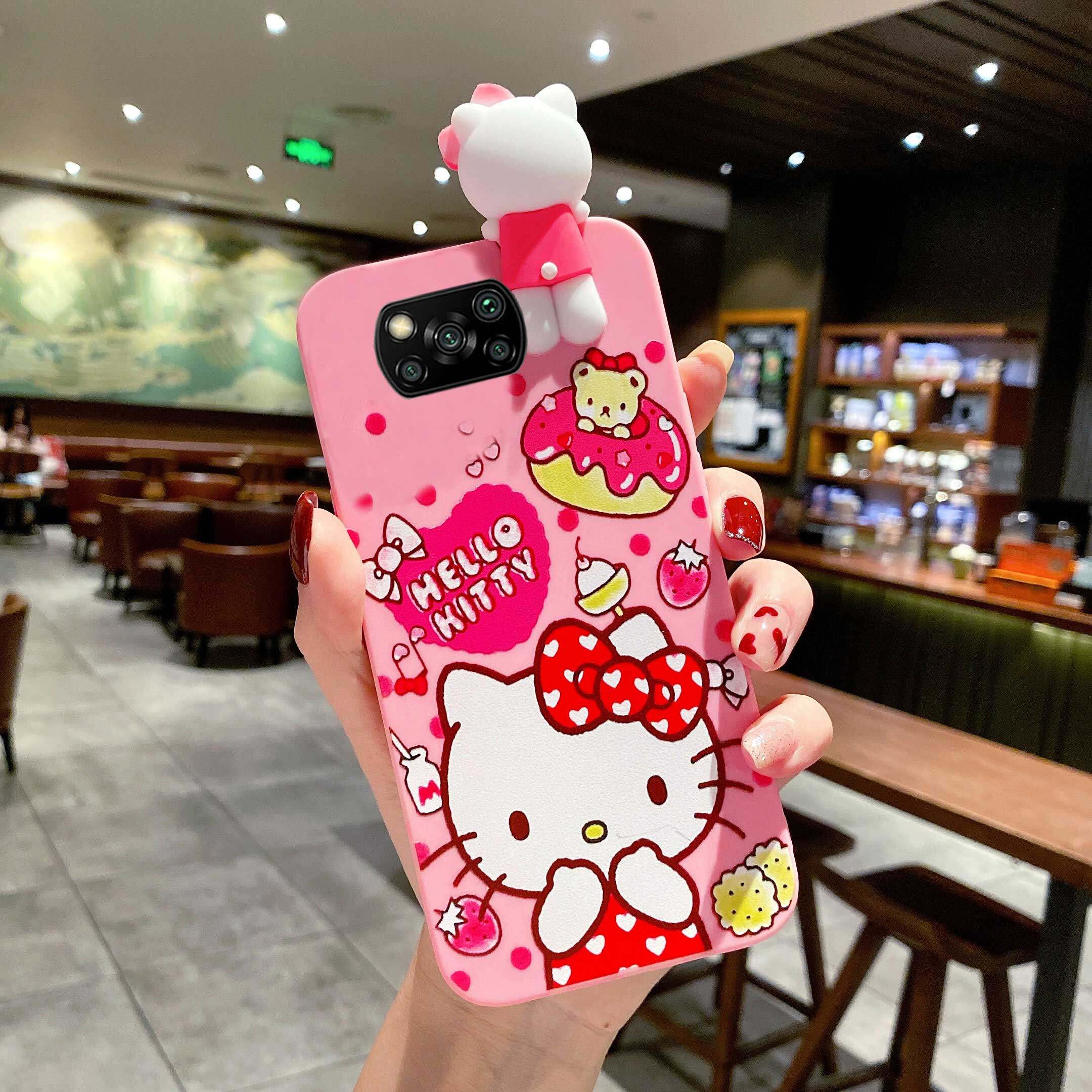 เคสโทรศัพท์การ์ตูนน่ารัก Melody Hello Kitty 3D ตุ๊กตา,เคสโทรศัพท์สำหรับ ...