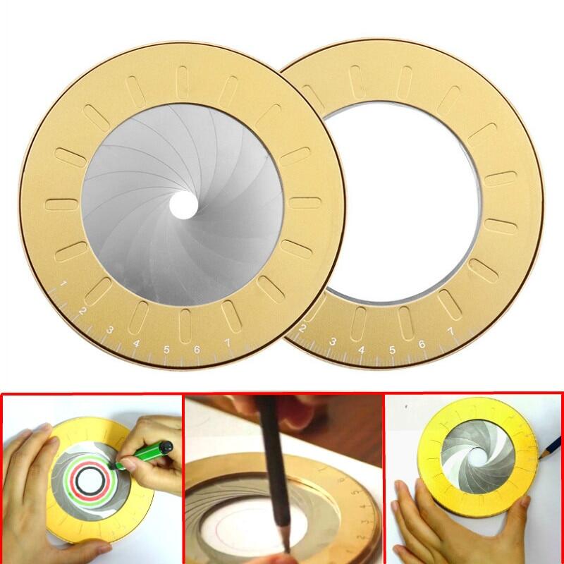 Stainless Steel Plotting Compass Adjustable Drawing Ruler Creative ...