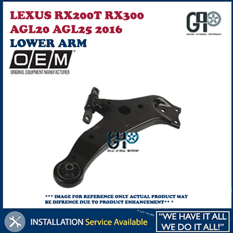 LEXUS RX200T RX300 AGL20 AGL25 2016 FRONT LOWER ARM LEFT RIGHT | Lazada