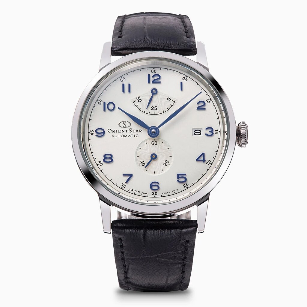 Orient Star Mechanical Classic Watch Japan White Leather Strap - 38.7mm ...