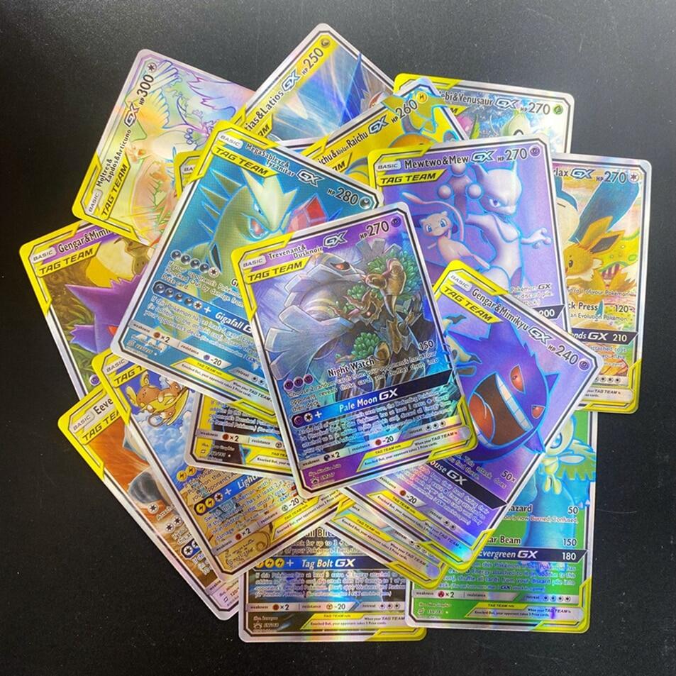 Pokemon TAG TEAM Cards Box 20PCS Shining Playing Game Display Booster ...