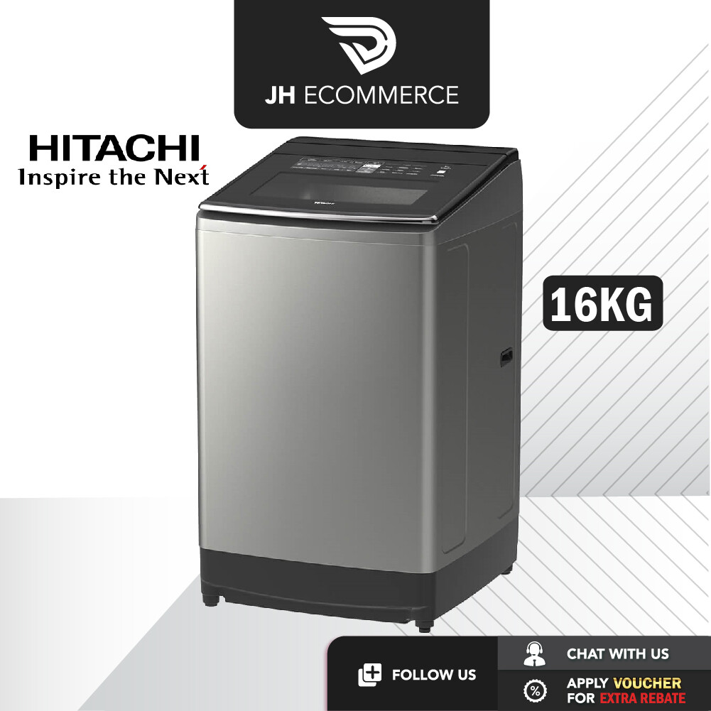 Hitachi 16KG Inverter Top Load Dual Jet Washing Machine SF-160TCV ...