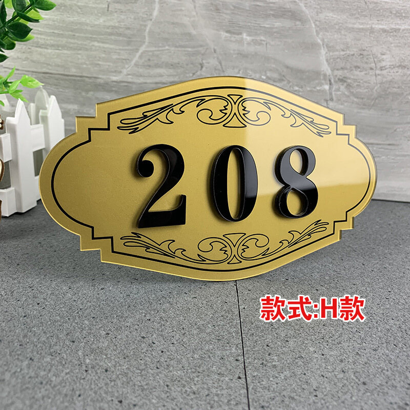 [Customization] Modern 3D House Number & Address Sign Plate Board Sheet ...
