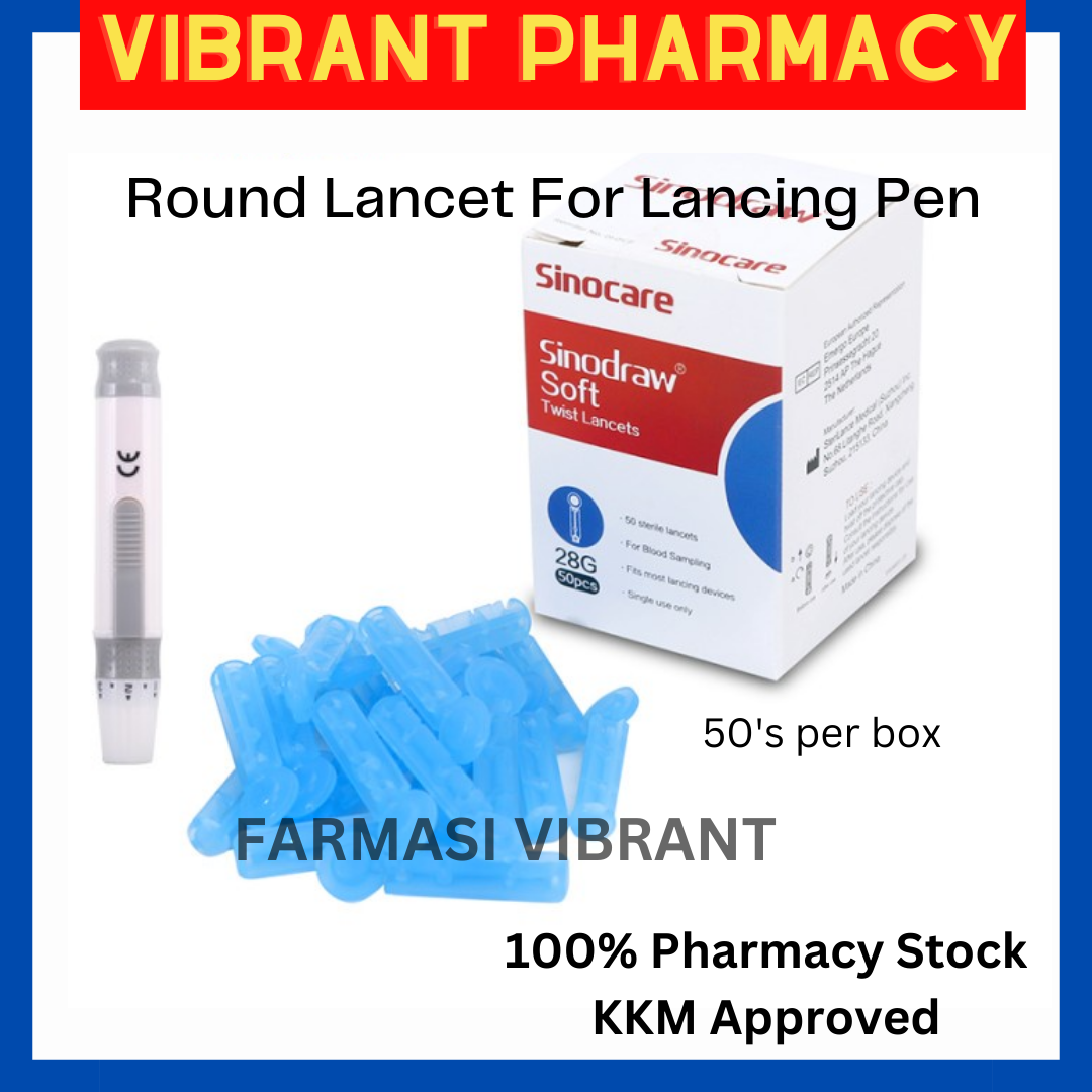 Sinocare Blood Lancet Round 50 pcs/ box | Lazada