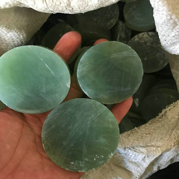 Jade bracelet core dark green paperweight jade original stone seed ...