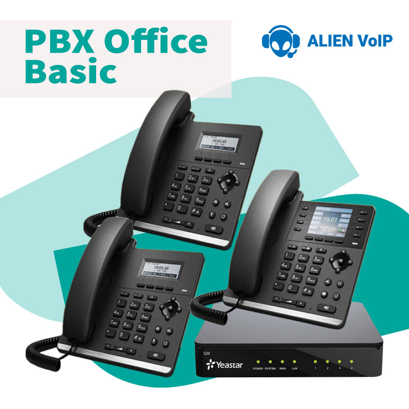 Office Basic Bundle Call Center IP PBX IP Phone AlienVOIP VOPTech Yeastar Malaysia Ready Stock ...