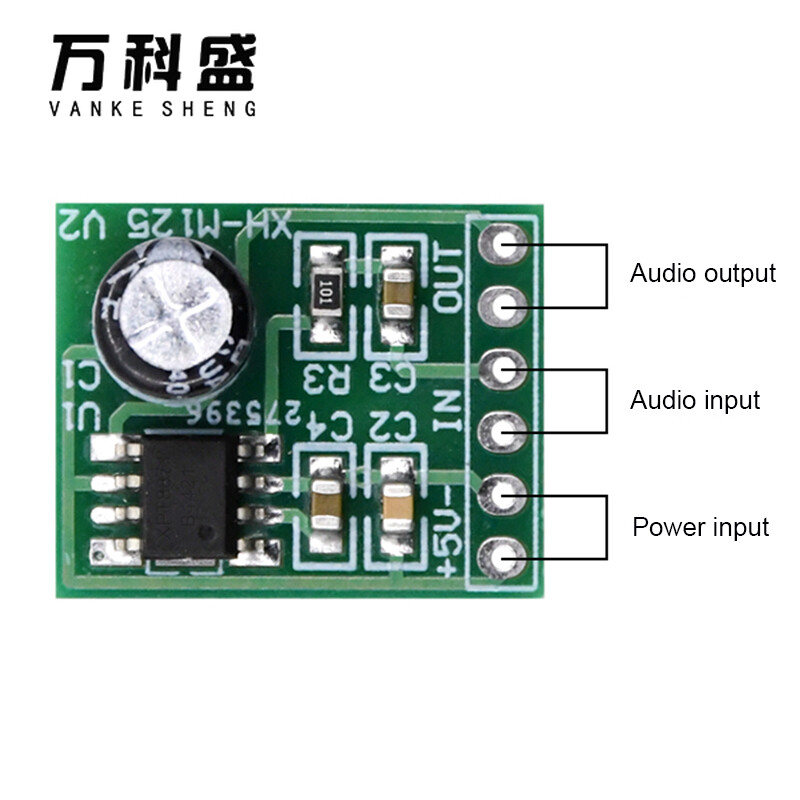 Audio Output Input 6W Phono Module 3V 5V 5W Mini XH-M125 XPT8871 Mono ...
