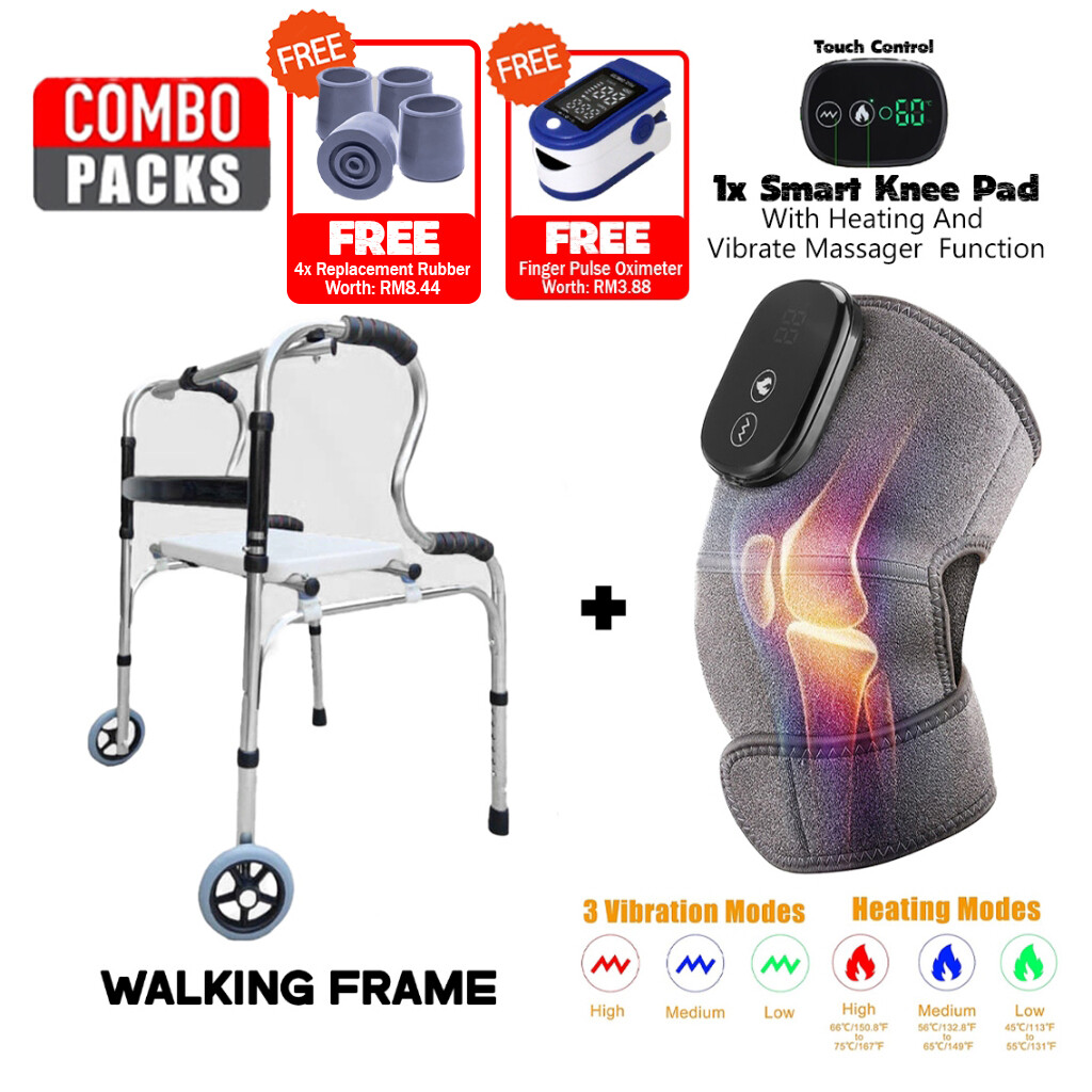 Walking Frame Curve Handle with Seat and Wheel Walking Aids for Elderly ...