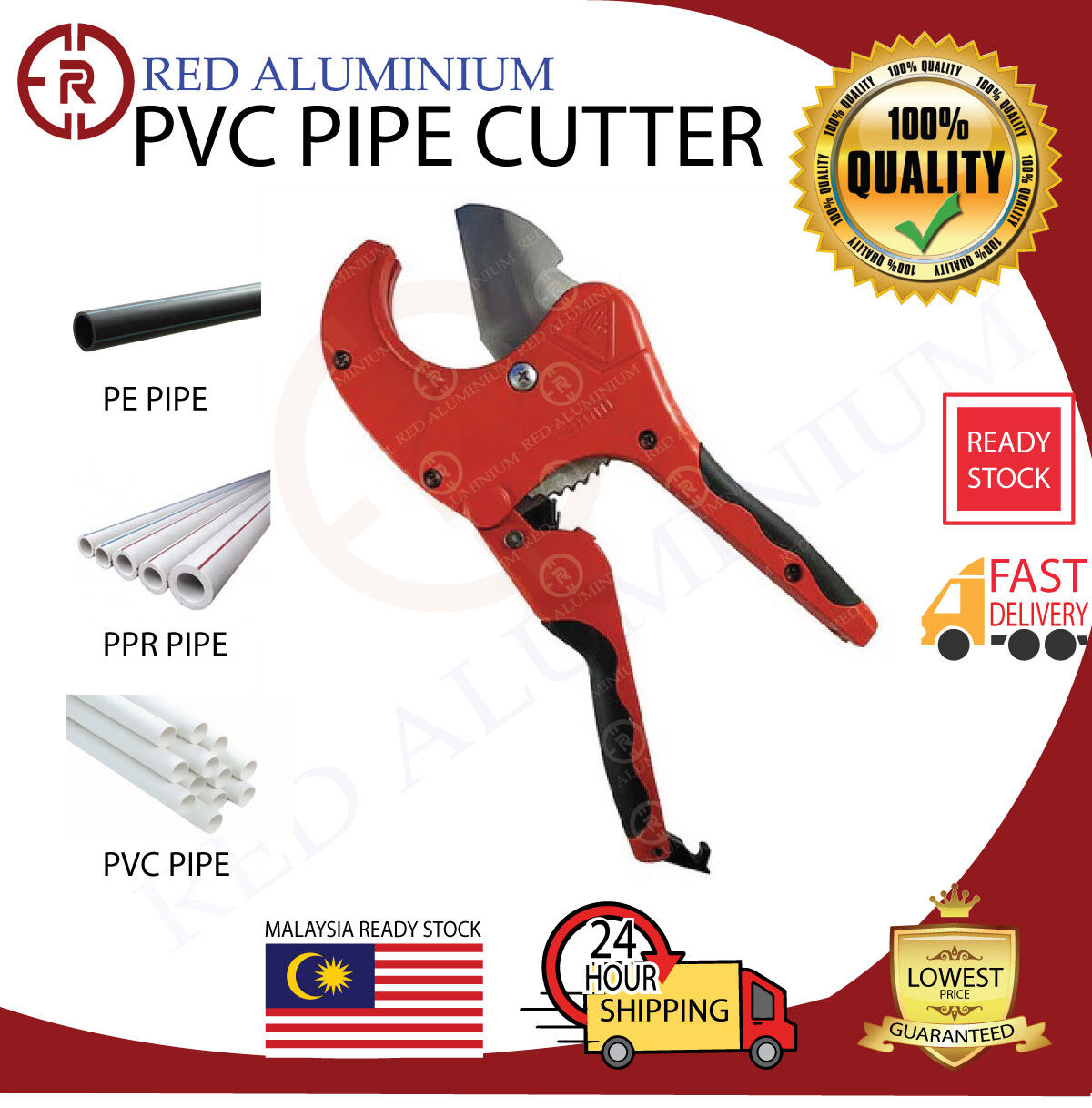 PVC Pipe Cutter Plumbing Tool Aircond Tool Pemotong Paip Alat Paip ...