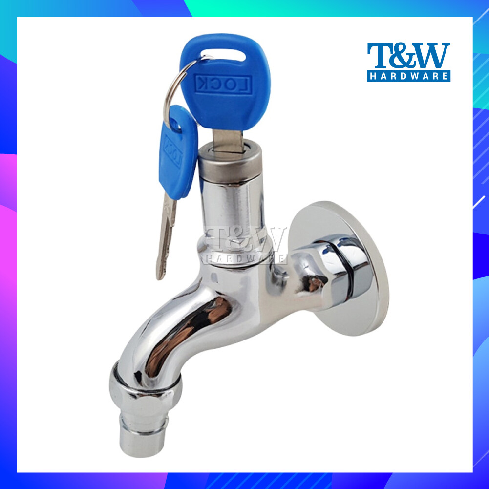 Anti-theft Sink Faucet With Lock Key Single Handle Lockable Household ...