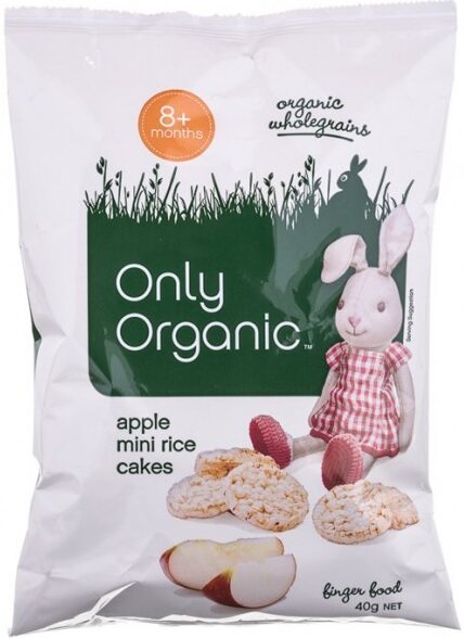 Only Organic: Baby Apple Rice Cakes 40g | Lazada