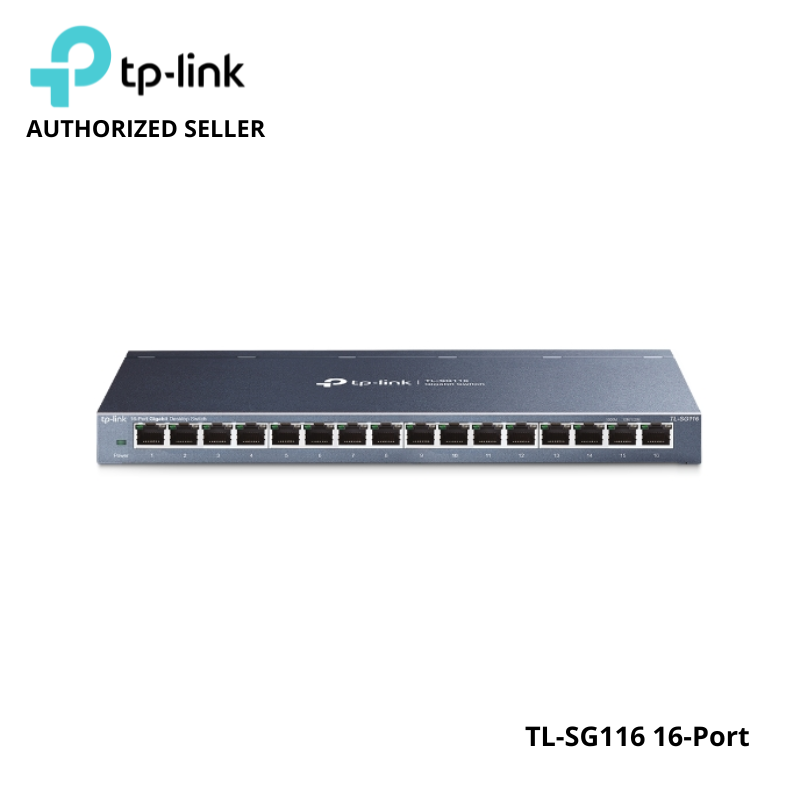 TP-LINK TL-SG1016 16-port Gigabit Switch, 16 10/100/1000M RJ45 ports ...