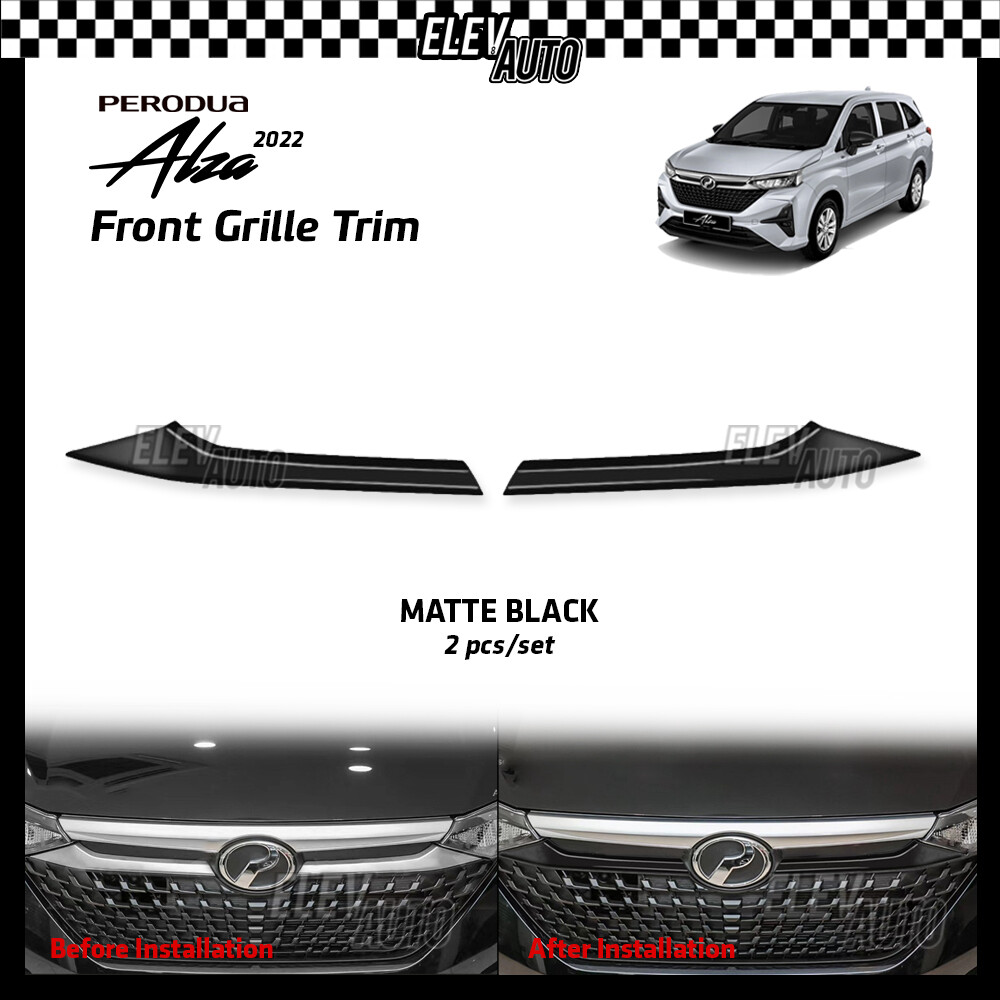 Perodua Alza 2022 2023 Front Grille Lining Trim CARBON CHROME MATTE ...