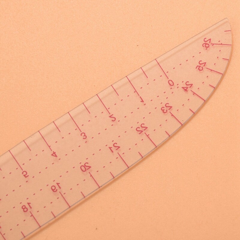 11.8" Long Comma Shaped Plastic Transparent French Curve Ruler Spline ...