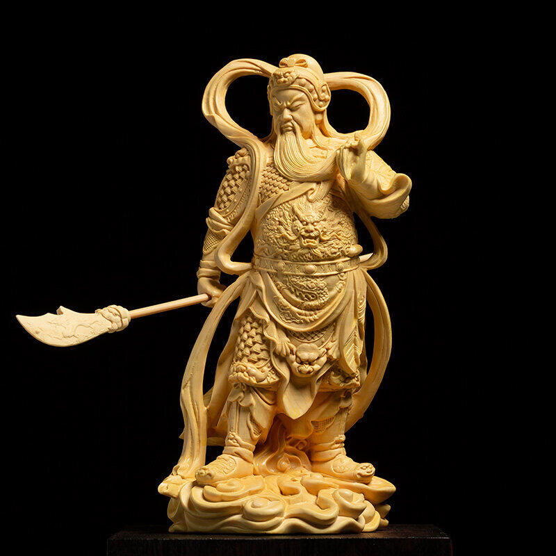 Gavin Vedas Patron Saint ไม้แกะสลักตำนานจีนพระพุทธรูปรูปปั้น ...