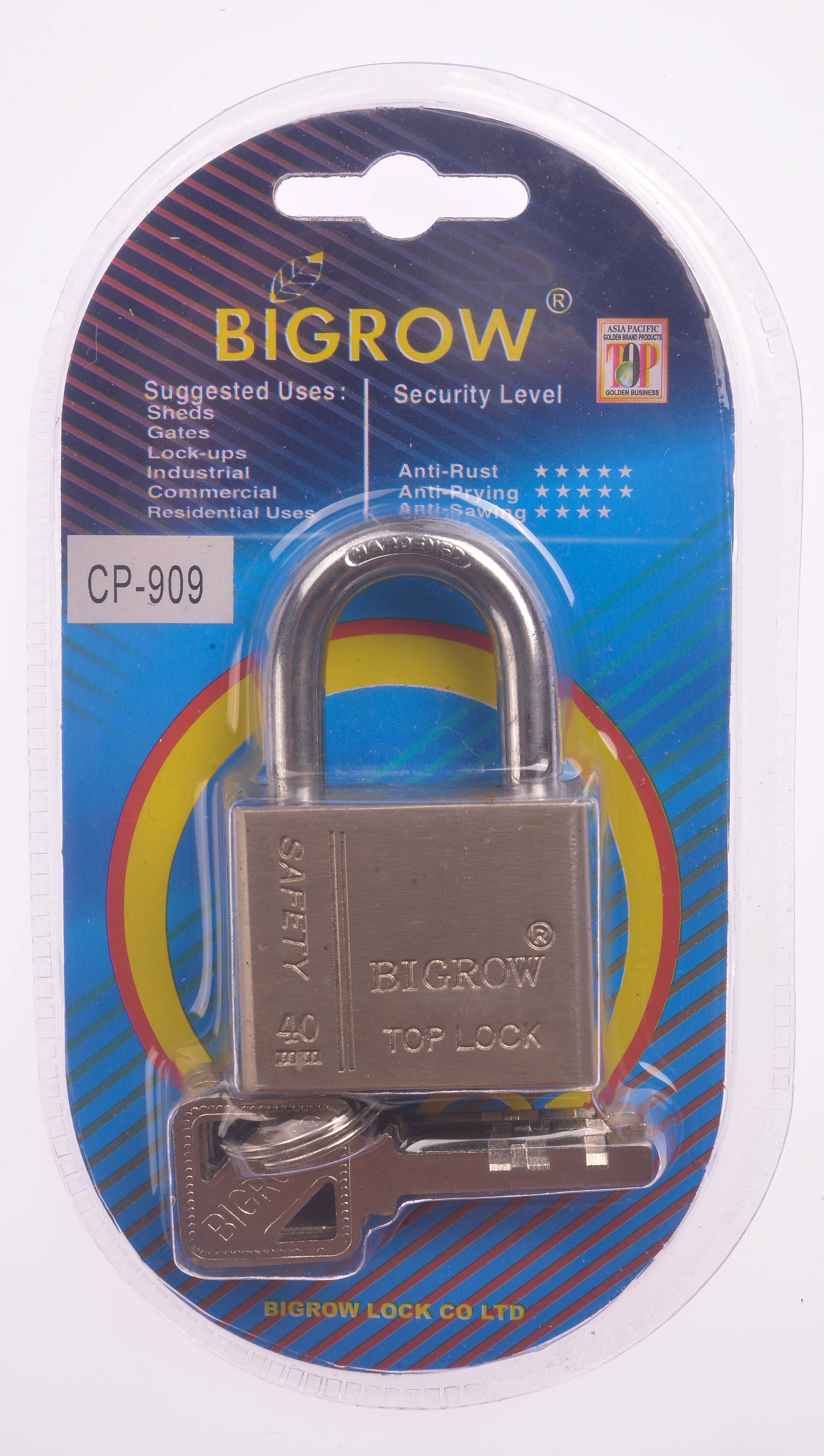 Bigrow 40mm Stainless Steel Padlock | Lazada