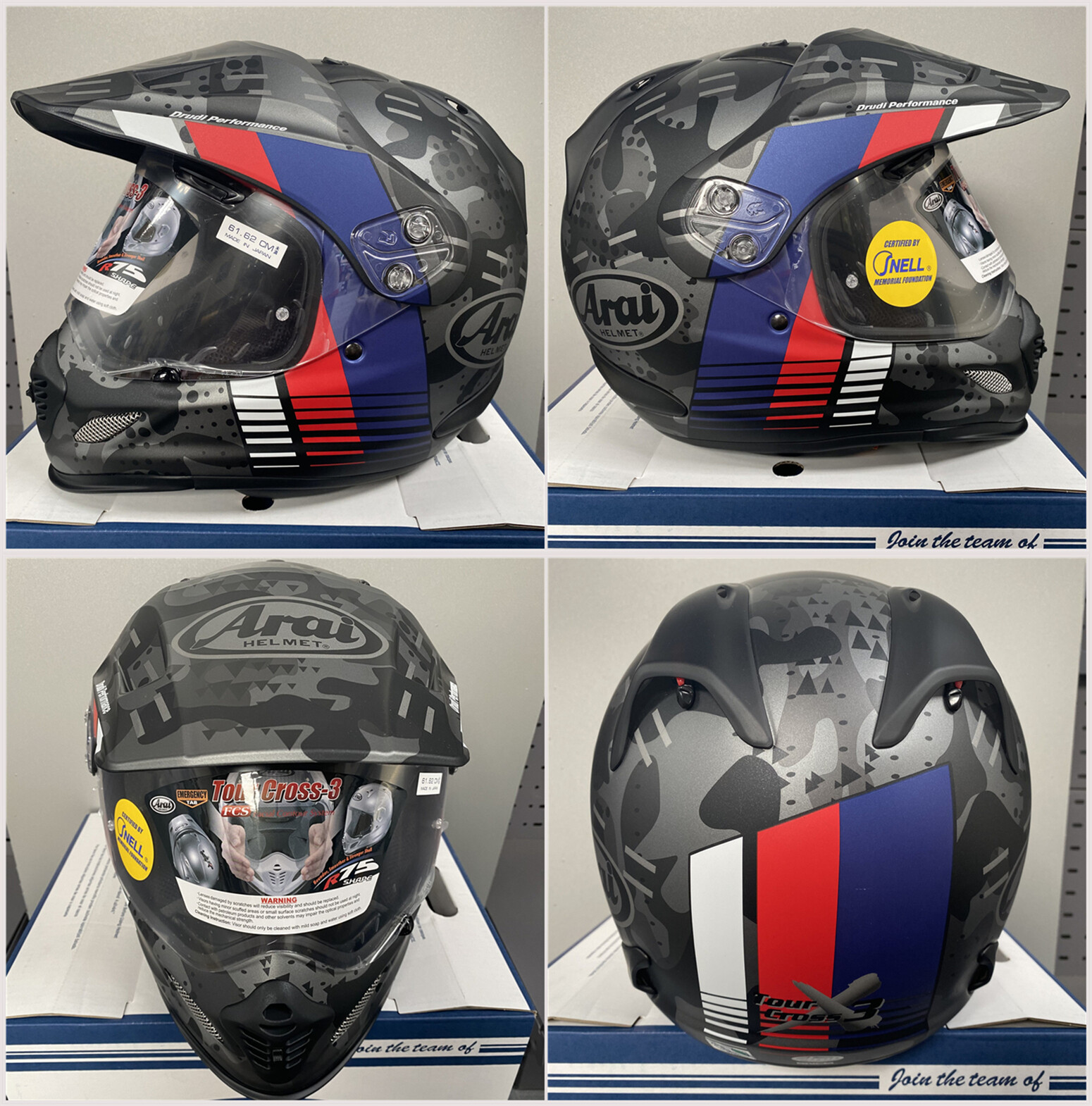 ARAI Rally Helmet TOUR CROSS 3 Motorcycle Japanese Helmet BMW Cross ...