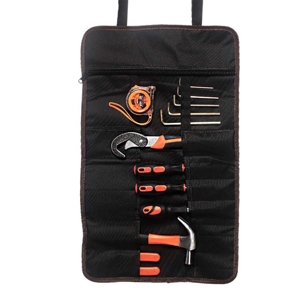Canvas Roll Up Tool Bags, Multi-Purpose Tool Pouch, Heavy Duty Hanging ...