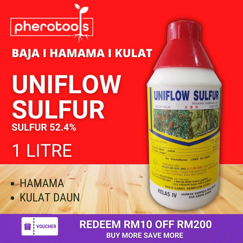 Pherotools UNIFLOW SULFUR 1L Racun Kulat Fungicide | Lazada
