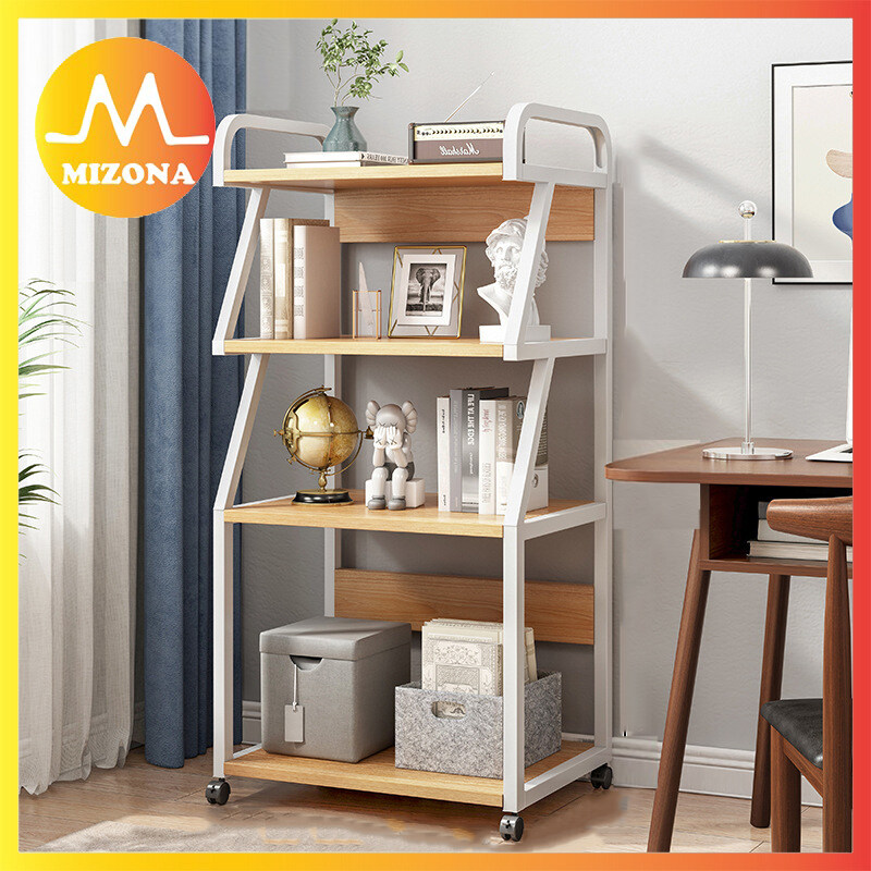 Mizona 4 Layer Storage Rack Living Room Rack Bedroom Display Organizer ...