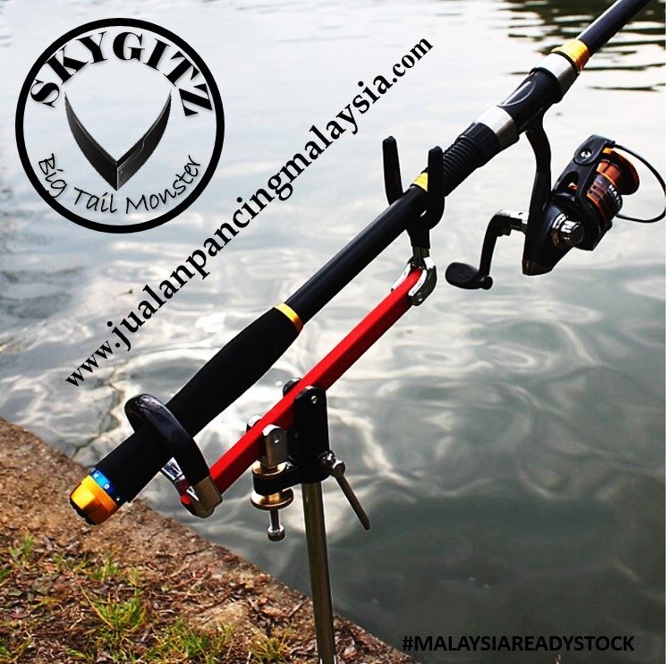 SKYGITZ MALAYSIA PANCANG IKAN PANCING Metal Steel Holder Rod Stand (U ...