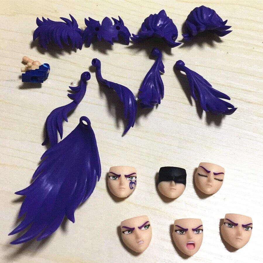GT Saint Seiya Cloth Myth SOG Milo Head Parts 6 Faces For Bandai EX ...