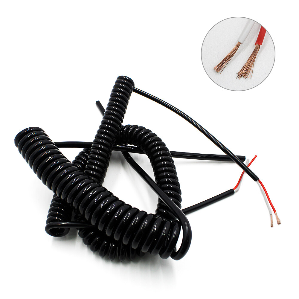 Spring spiral cable 4 cores 0.2mm 0.5mm 0.75mm can stretch the wire ...