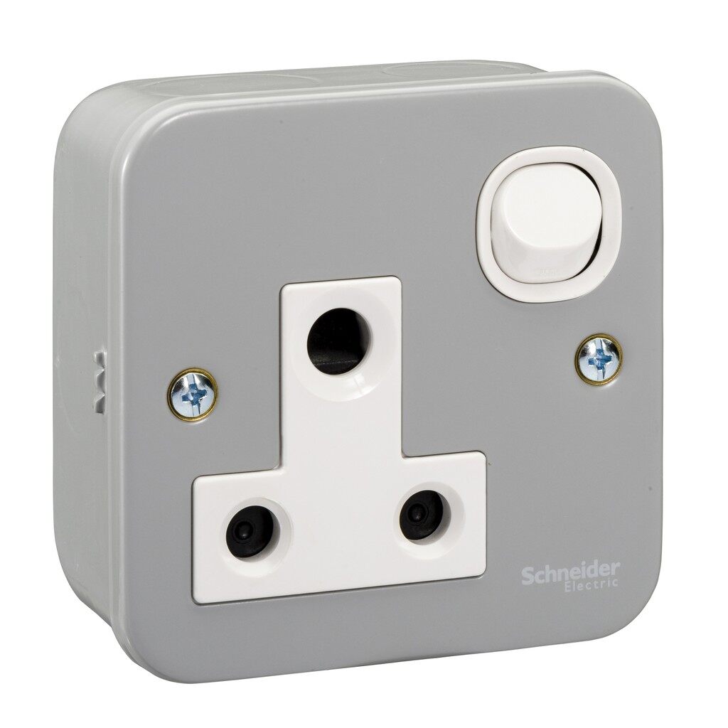 Schneider Electric ESM Series 15A 1 Gang Switch Socket ESM15/15 | Lazada