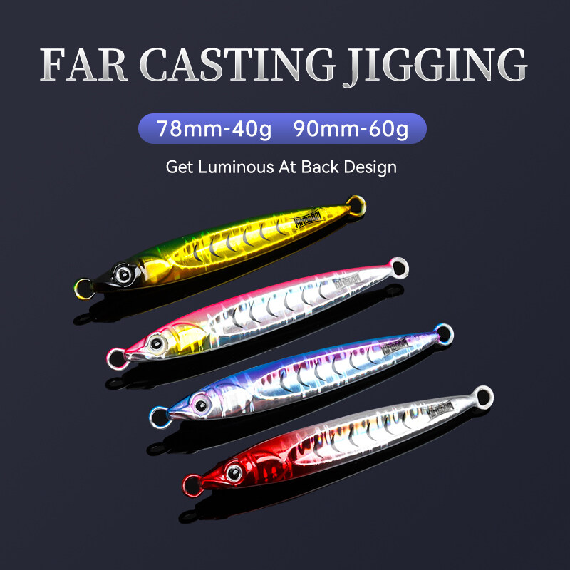 Kingdom ใหม่โลหะ Jig เหยื่อตกปลา40G 60G Far Casting Jigging ช้อน Swing Hard เหยื่อตกปลา ...
