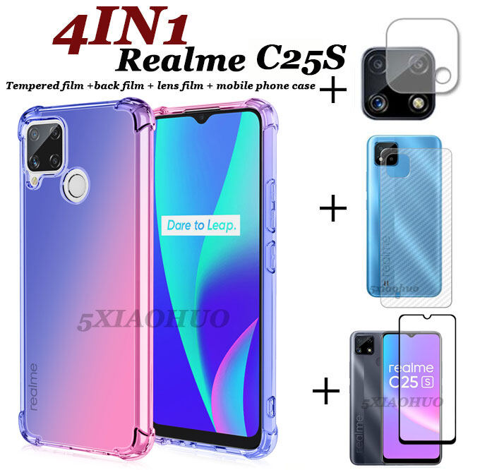 4in1สำหรับ Realme C25S เคสโทรศัพท์ OPPO Realme C25 C15 C12 C11 Anti ...