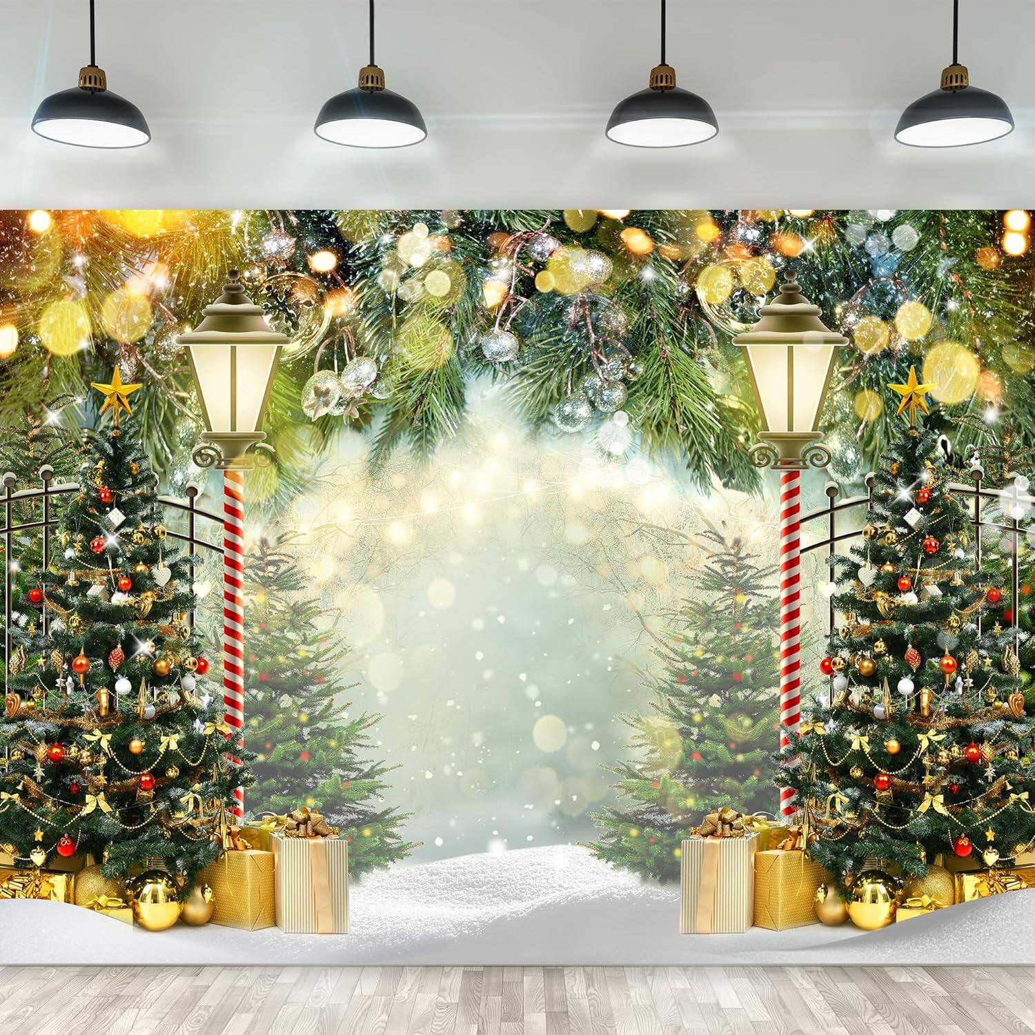 Photo Studio Christmas Background