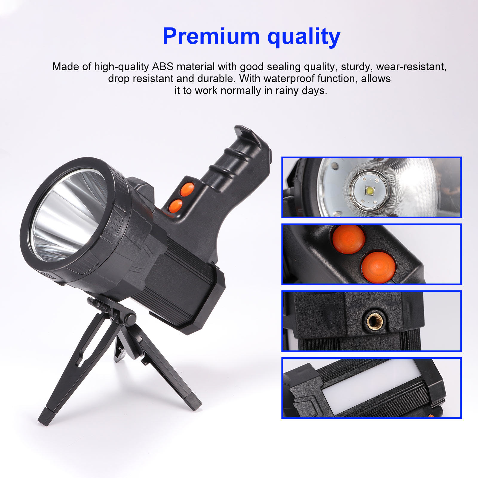 【NEW】Portable LED Outdoor Electric Search Lamp Handheld Spotlight ...