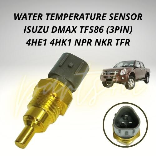 3PIN WATER TEMPERATURE SENSOR ISUZU D-MAX TFS85, NPR NKR TFR 4HE1 4HK1 ...
