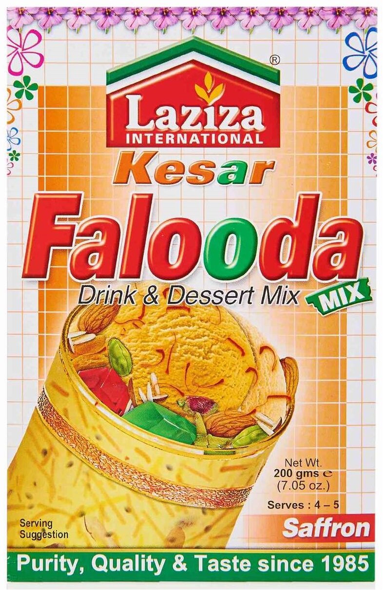 Laziza Rabri Falooda Saffron Falooda & Strawberry Falooda Mix Drink ...