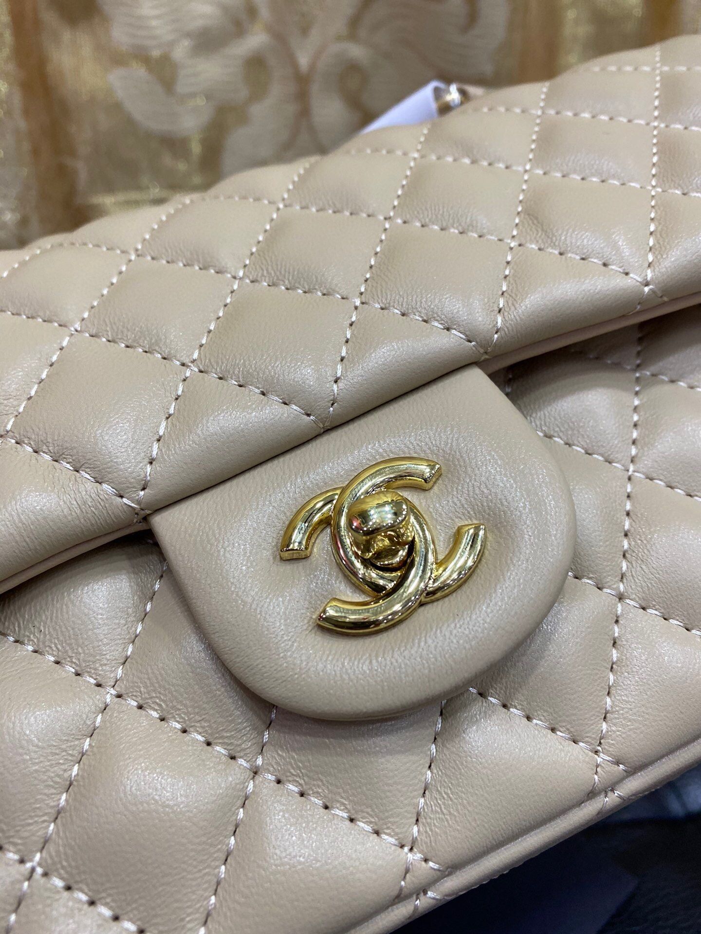 latest brand women bag Lambskin chain shoulder bag Diamond embossed ...
