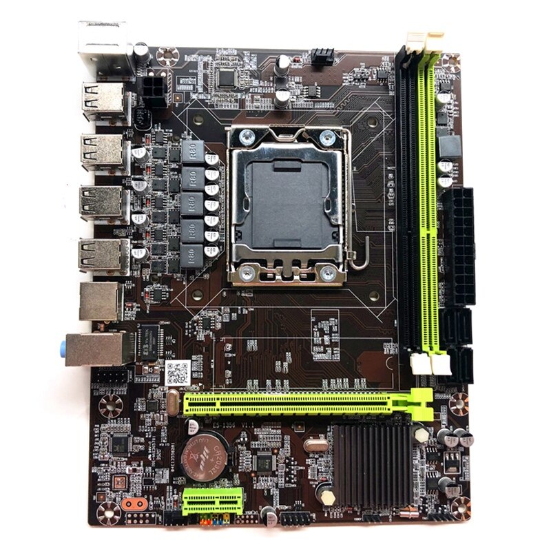 X79 1356ชุดเมนบอร์ดพร้อม Xeon LGA 1356 E5 2450 C2 Cpu 2X4GB = 8GB ...