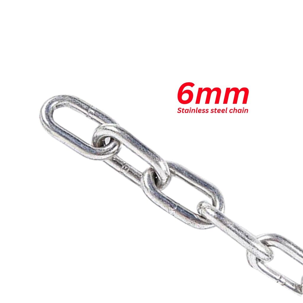 1 Meter Stainless Steel Chain 304 1.5mm / 2mm / 3mm / 4mm / 5mm / 6mm ...