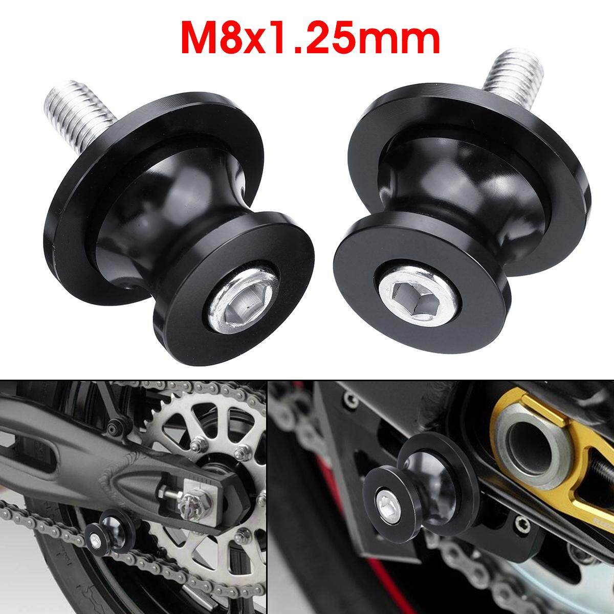 M8/8MM BLACK MOTORCYCLE/BIKE PADDOCK STAND BOBBIN ADAPTERS For HONDA ...