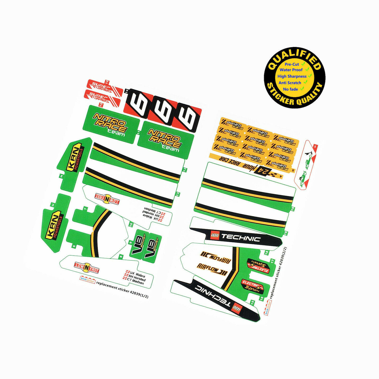 Replacement sticker for LEGO 42039, sticker only. | Lazada PH