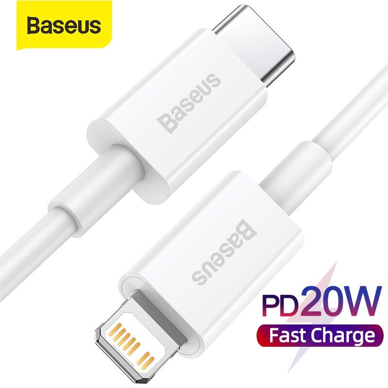 【PD 20W】Baseus USB C To Lightning Fast Charging Charge Cable Type C ...