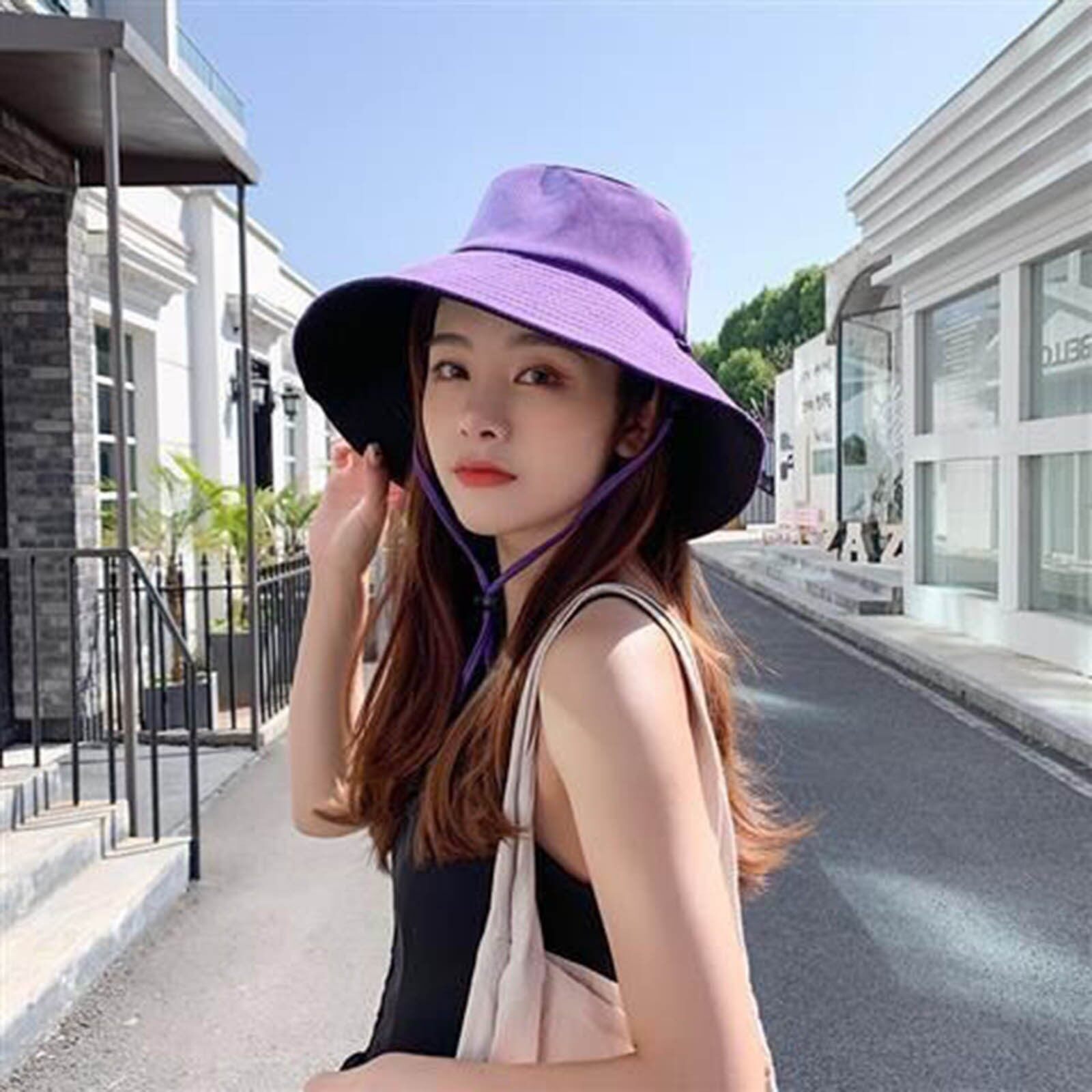 Joomia Women's Sunshade Eaves Sun Hat Outdoor Double-sided Use ...