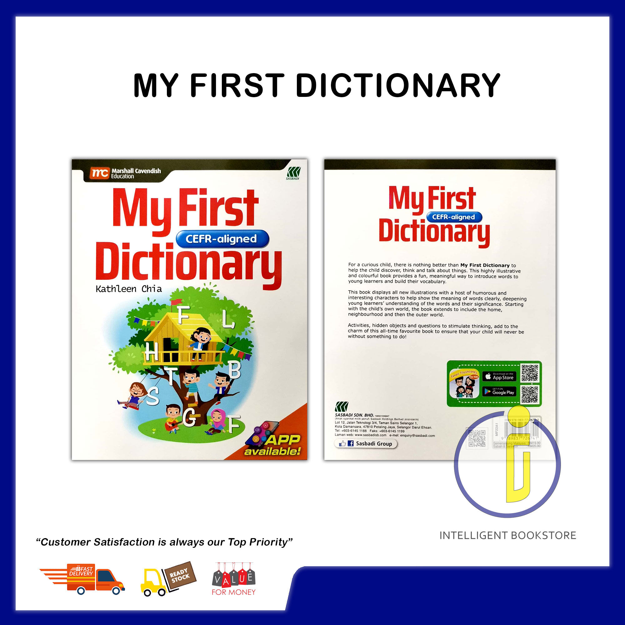 [Intelligent] Sasbadi My First Dictionary (CEFR-aligned) 2022 | Lazada