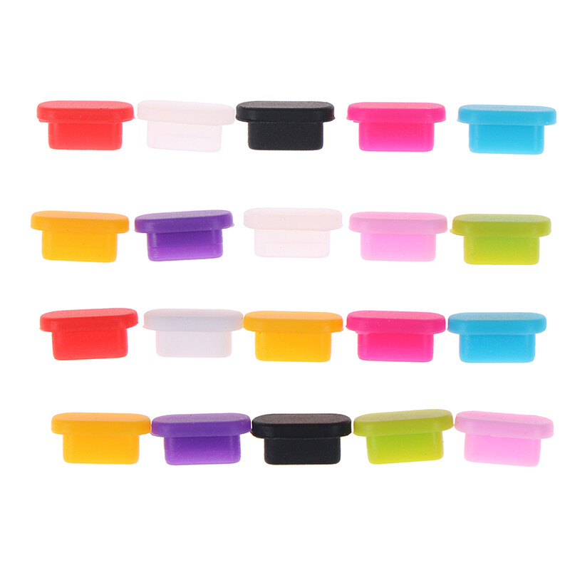 UNI ????Hot Sale????5Pcs colorful silicone anti dust cover stopper ...