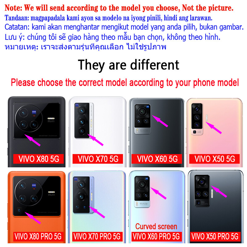 สำหรับ VIVO X80 5G/X80 Pro 5G/X70 5G/X70 Pro 5G/X60 5G/X50 5G/X50 Pro ...